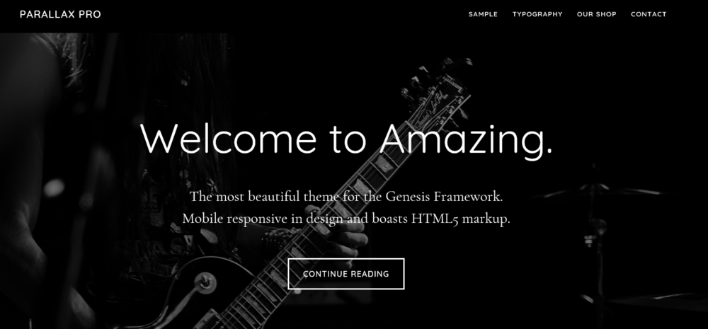 Parallax Pro Studiopress Sites Theme Wpoutcast